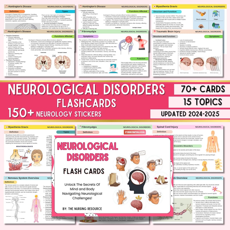 Neurological Disorders Flashcards | Neuro Study Guide | Neuro Anatomy ...