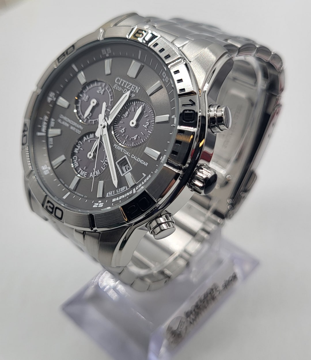 Citizen Eco-drive Brycen Perpetual Stainless Men's Quartz Watch BL5450 ...