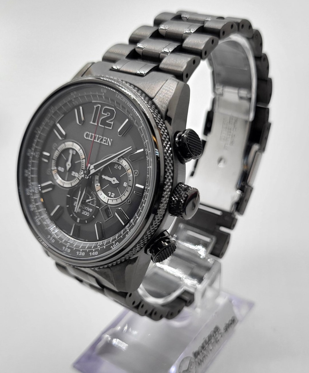 Citizen Eco-drive Nighthawk, Black Stainless Men's Quartz Watch ...