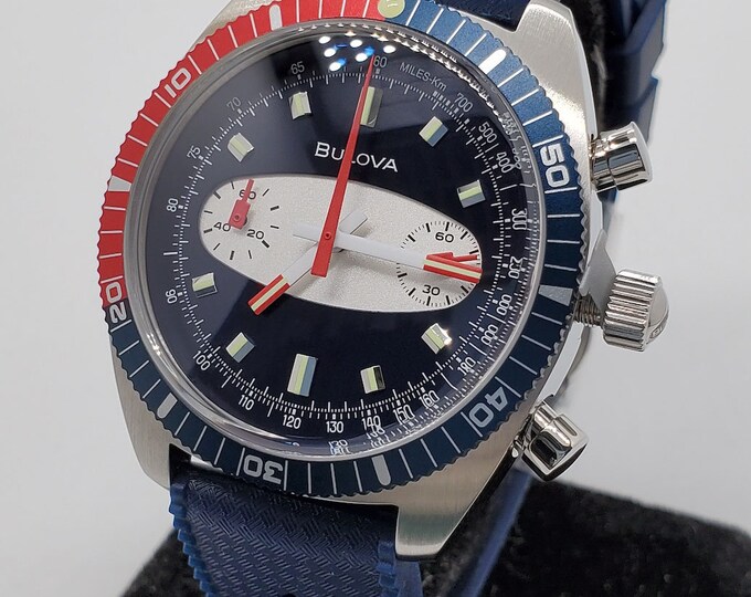 Bulova - Surfboard, Classic Diver Stainless Steel Men's Quartz Watch ...