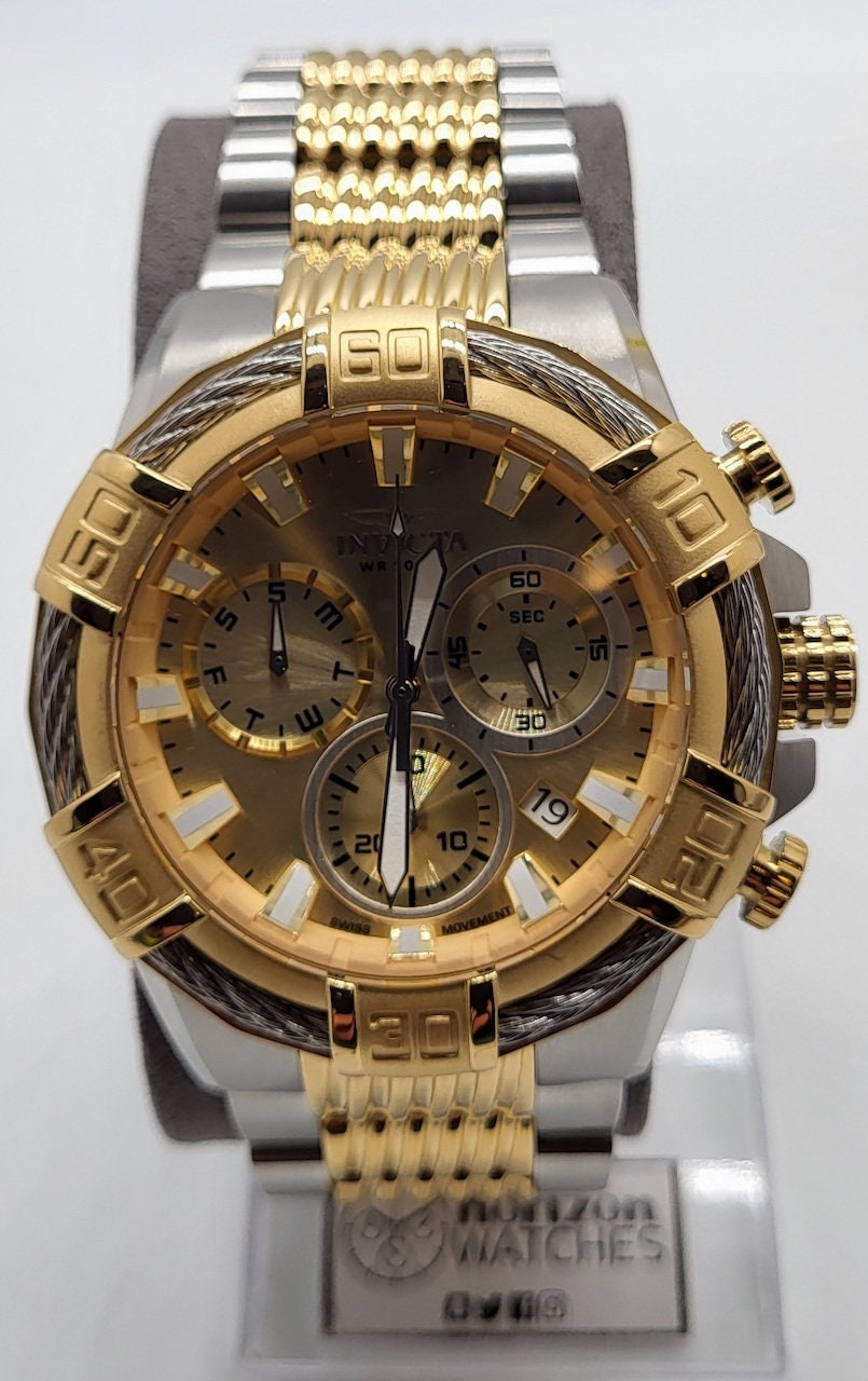 Invicta Bolt, Gold Chronograph Men's Quartz Watch 25864 - Etsy