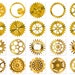 Mega Gear Collection. 318 Digital Images. SVG, JPG & PNG Files. Gold ...