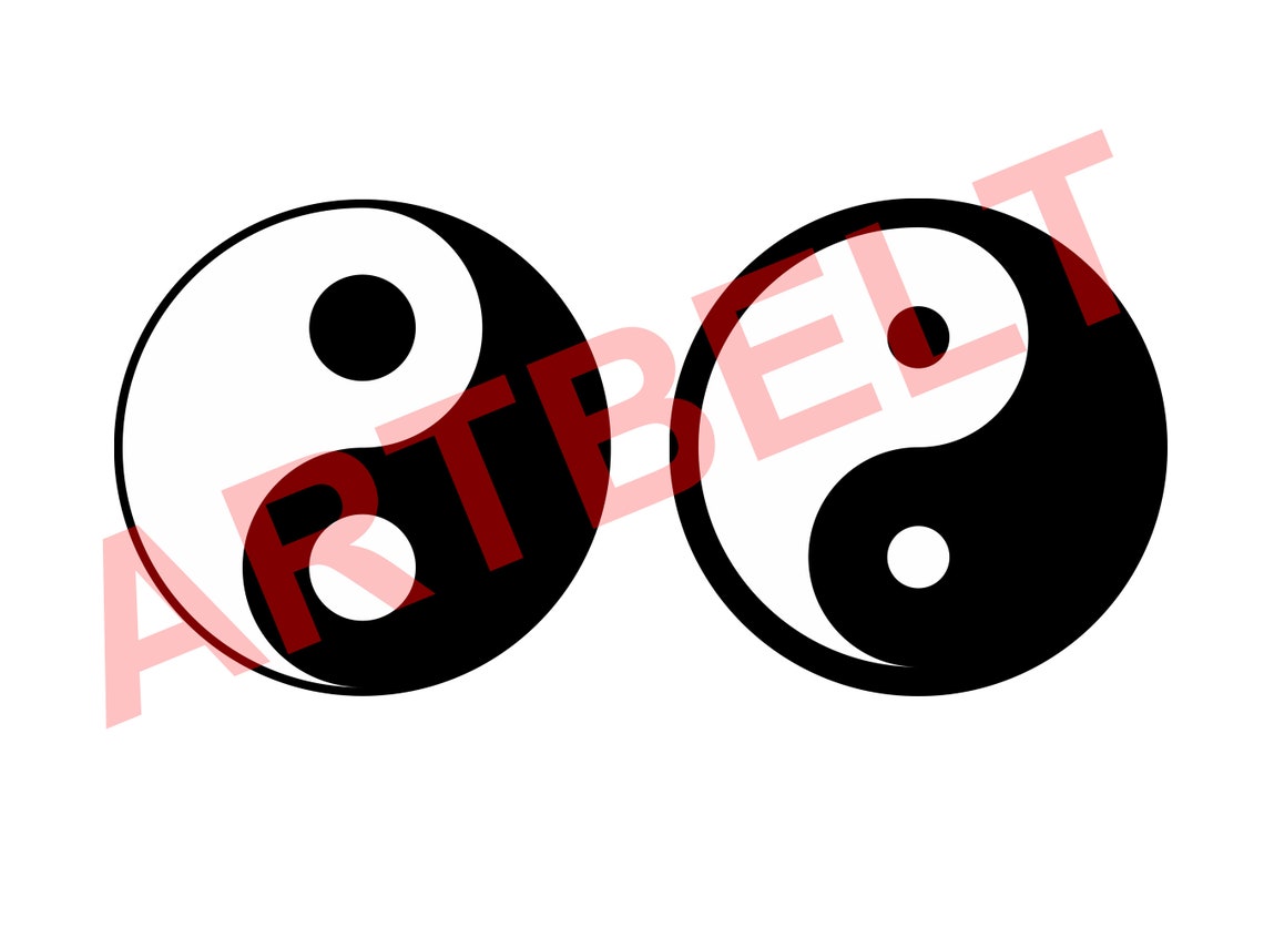 Yin Yang and Bagua Svg, Yin Yang Clipart, Bagua Clipart, Tai Chi Svg ...