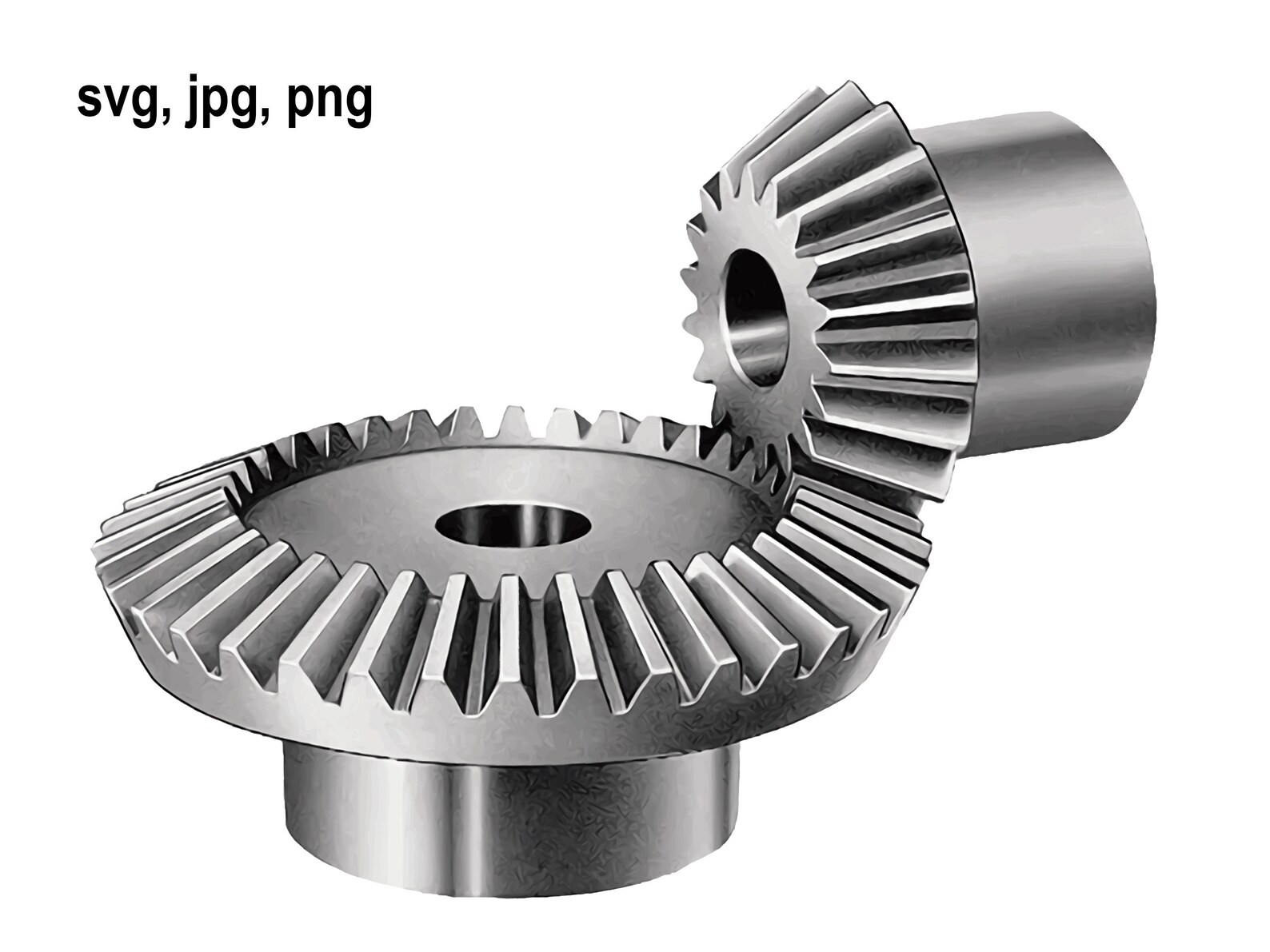 Mega Gear Collection. 318 Digital Images. SVG, JPG & PNG Files. Gold ...