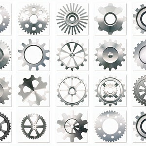 Mega Gear Collection. 318 Digital Images. SVG, JPG & PNG Files. Gold ...