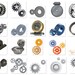 Mega Gear Collection. 318 Digital Images. SVG, JPG & PNG Files. Gold ...