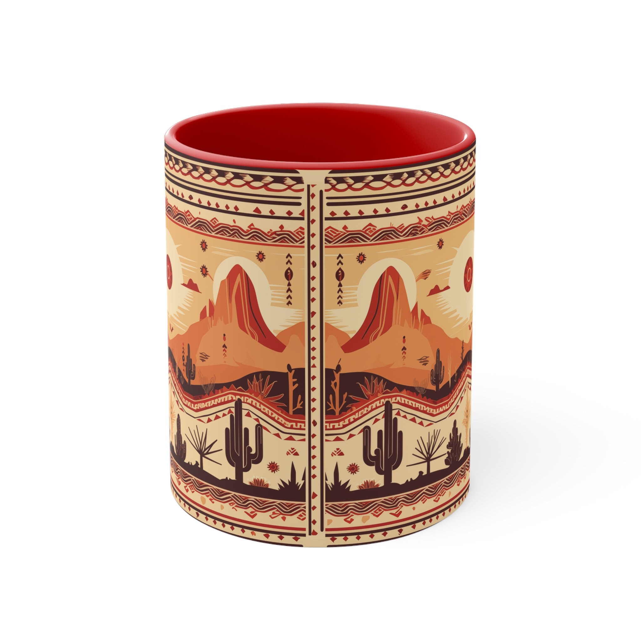 Southwestern Motif Coffee Mug, 11oz available in Red, Black, Blue, Navy ...