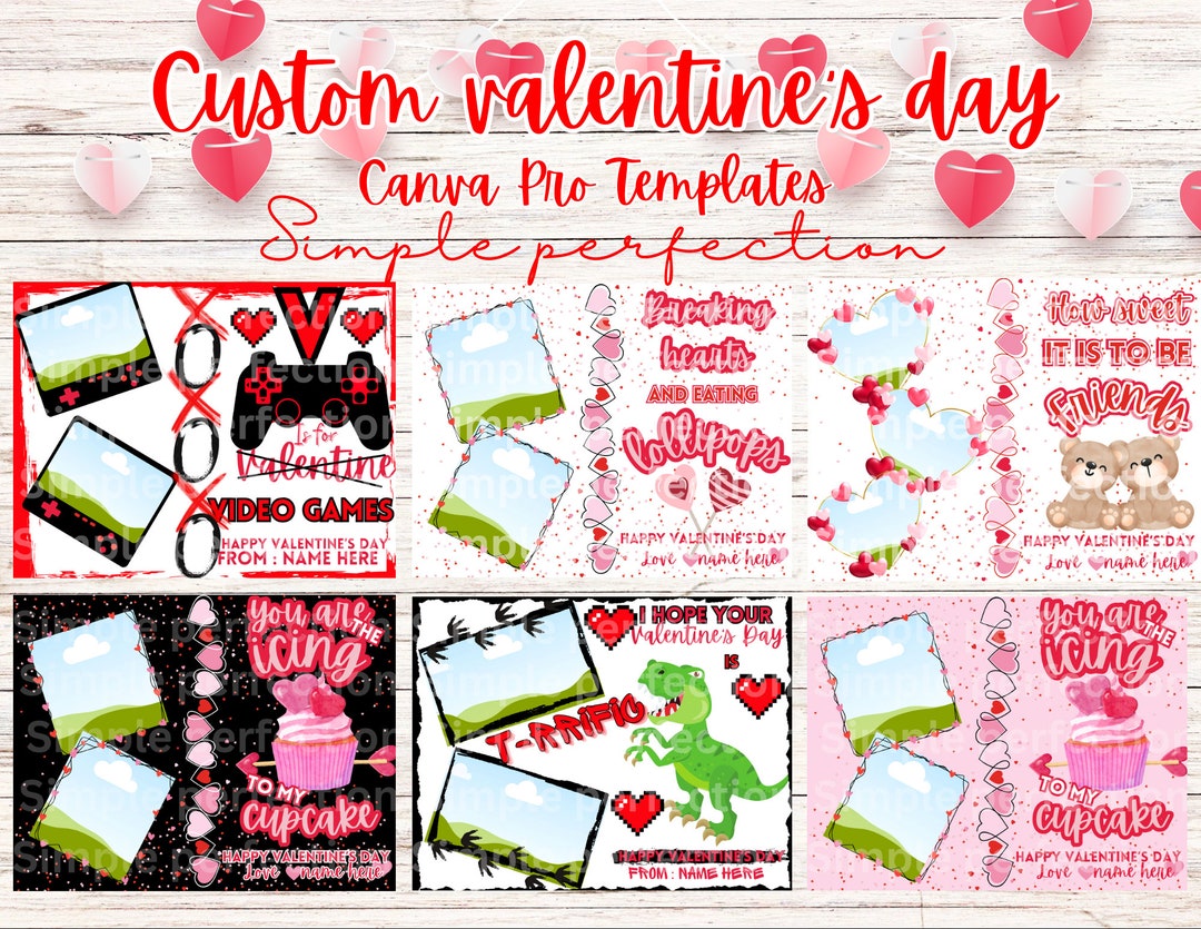 Editable Valentines Day Card - Etsy