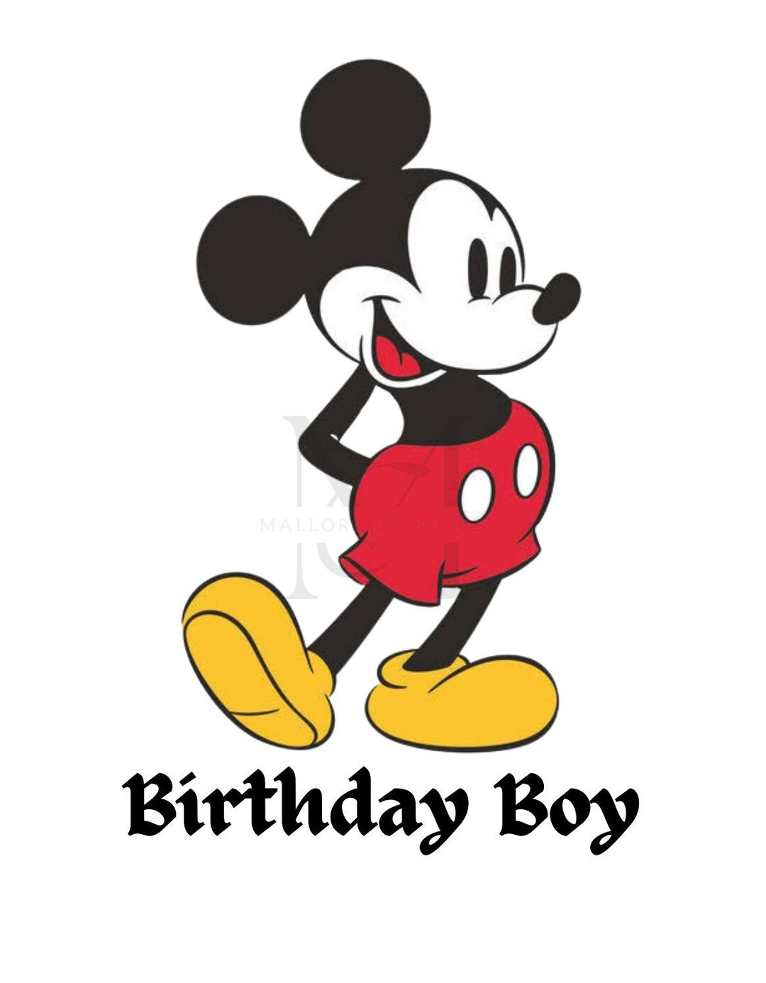 Mickey Birthday Boy - Etsy