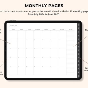 Midyear 2024 2025 Digital Planner Weekly Half Hour Schedule Academic ...
