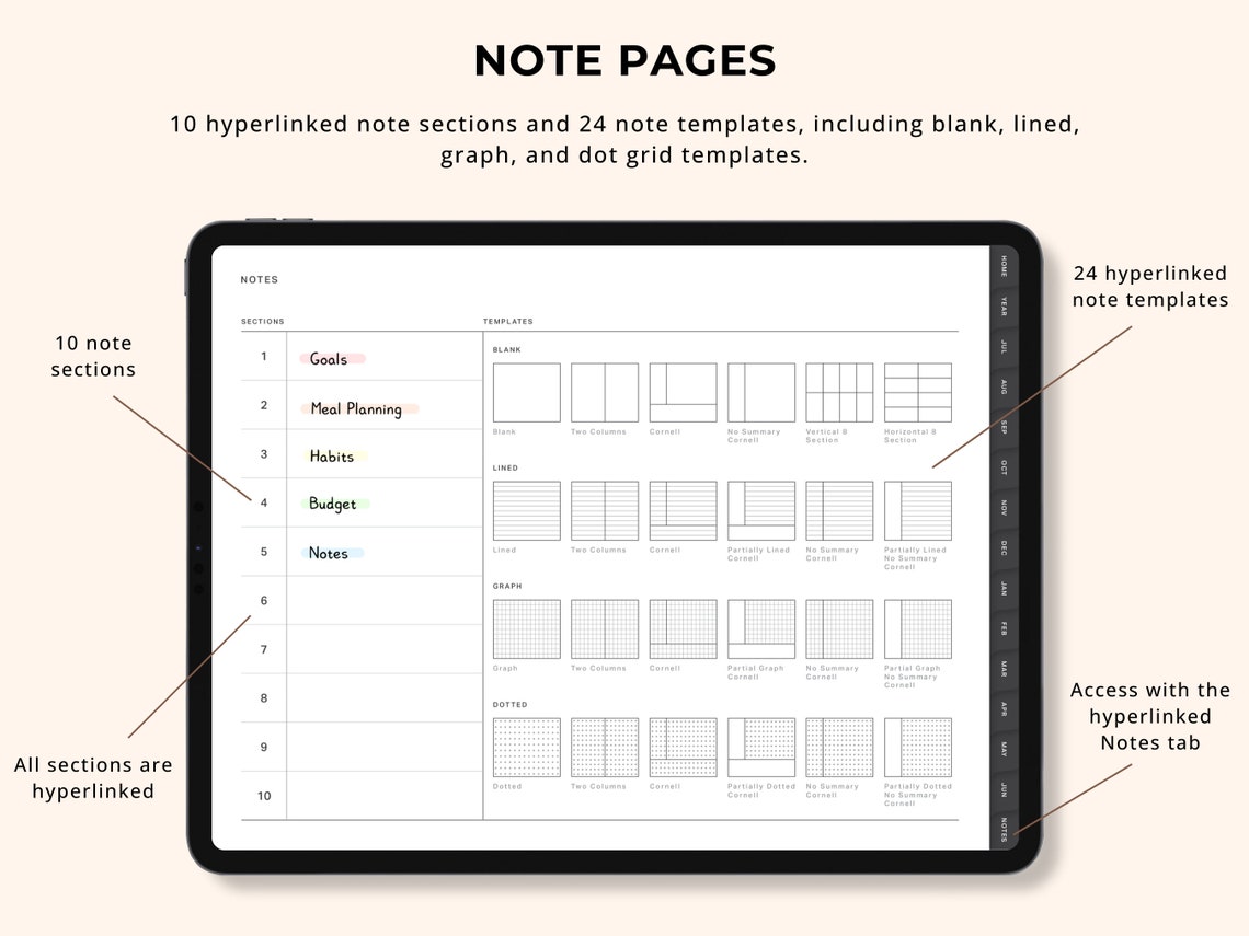 Midyear 2024 2025 Digital Planner Weekly Half Hour Schedule Academic ...