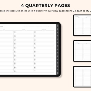 Midyear 2024 2025 Digital Planner, Digital Monthly Planner, Landscape ...