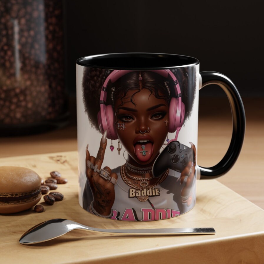 Black Girl Gamer Mug Video Game Coffee Cup Best Gift for Birthday ...