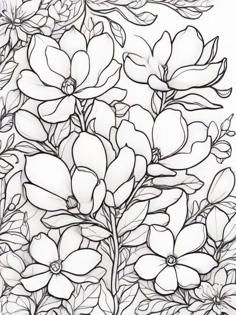 Floral Coloring Book for Kids and Adults, Relaxing and Stress-relieving ...