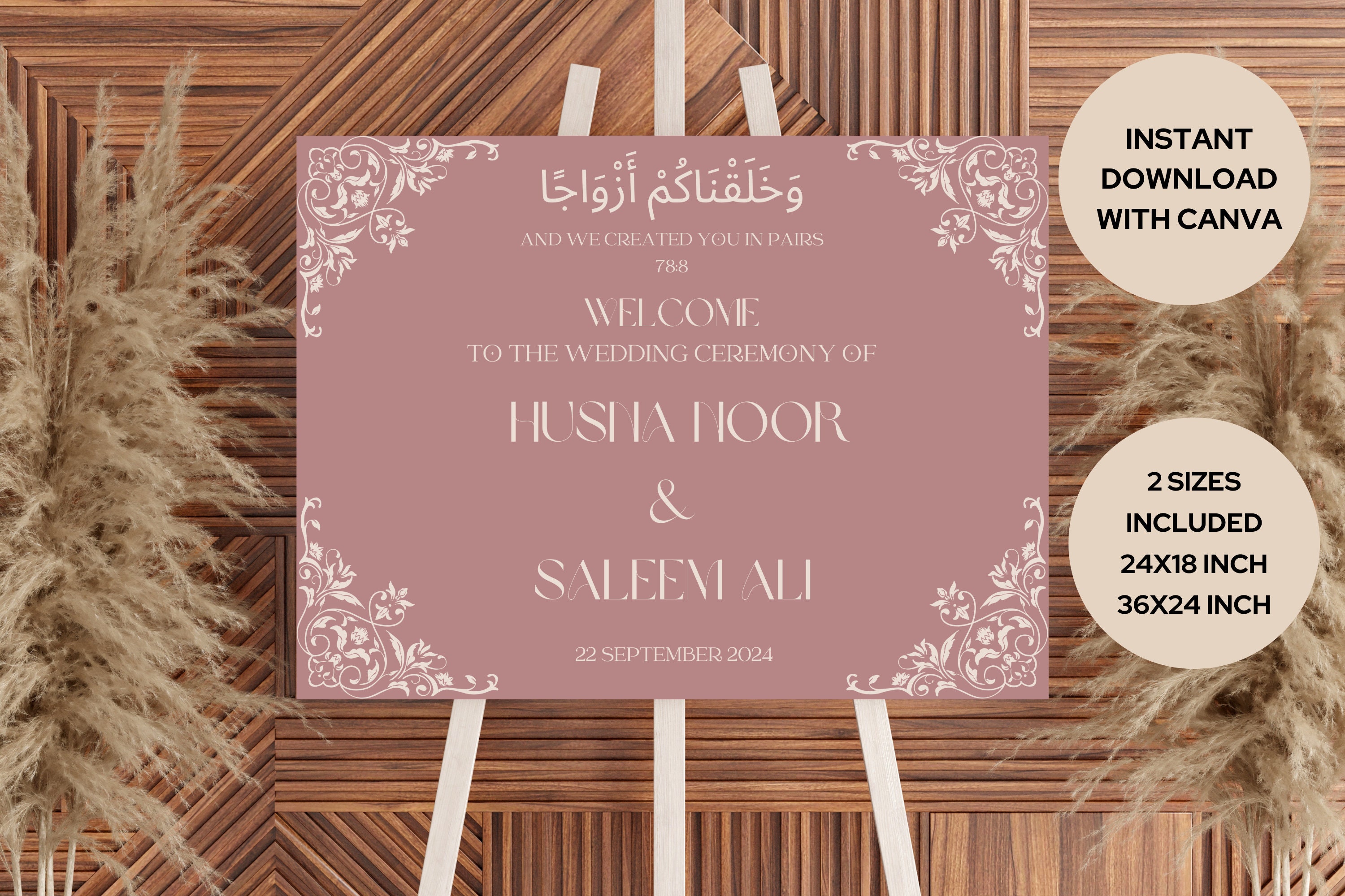Pakistani Wedding Decorations, Welcome Sign Islamic, Shaadi Decorations ...