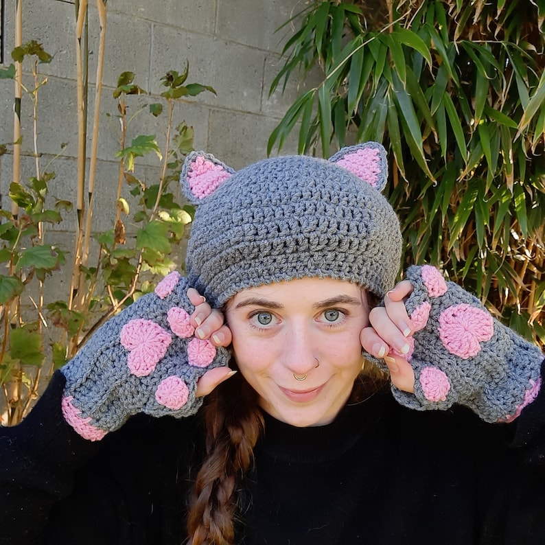 PDF Kitten Mitts Crochet Pattern - Etsy