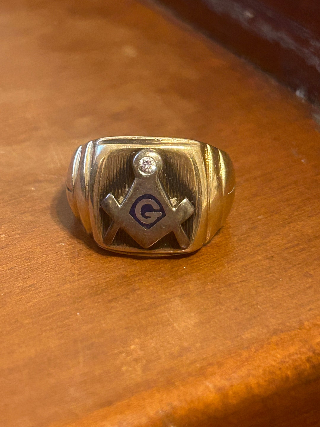 14k Masonic Ring - Etsy