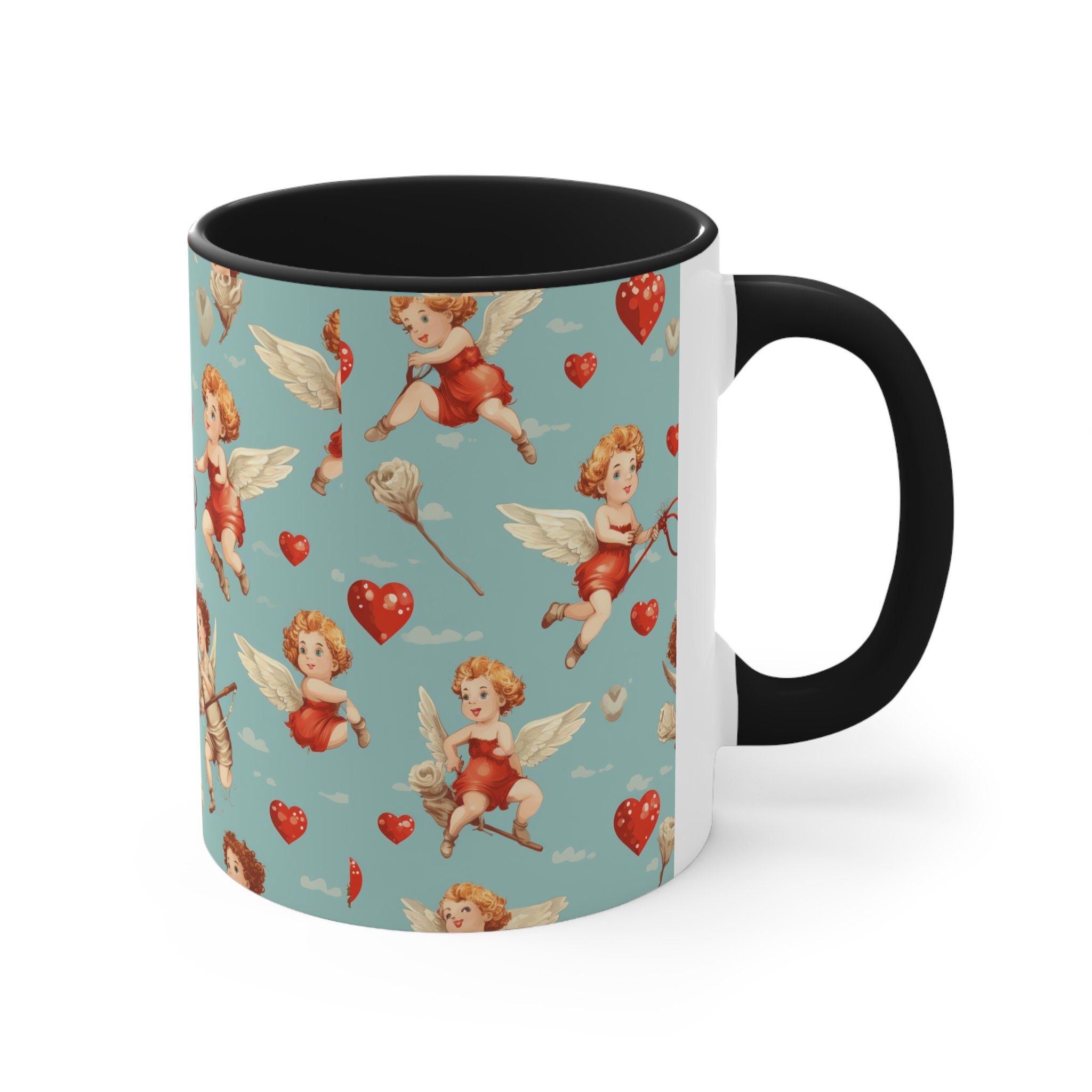 Valentine-themed Mug, Cupid Mug, Valentine Mug, Love Mug, Romatic Mug ...