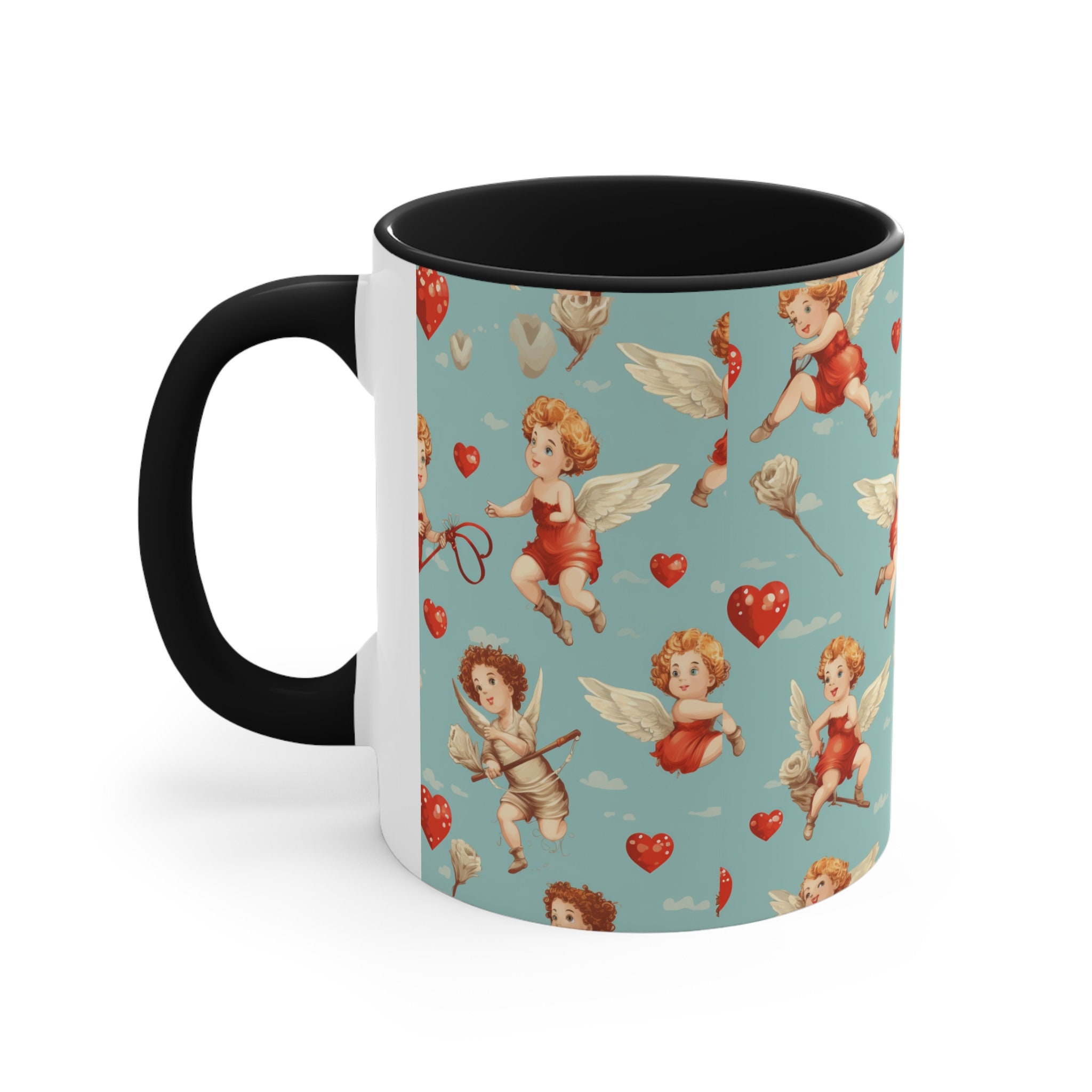 Valentine-themed Mug, Cupid Mug, Valentine Mug, Love Mug, Romatic Mug ...