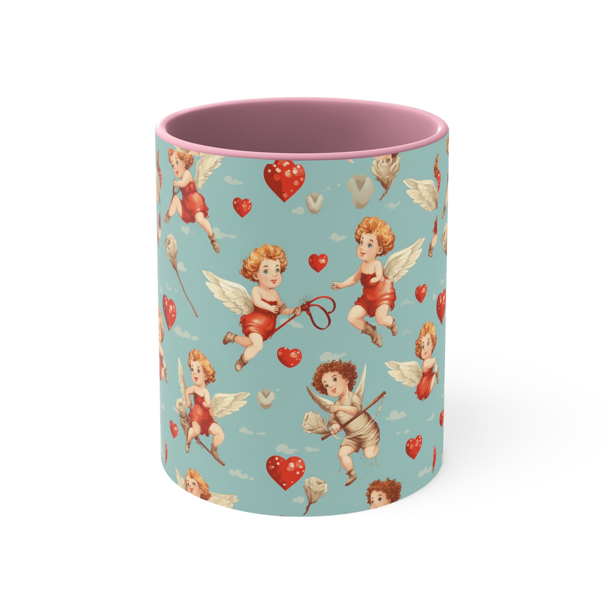 Valentine-themed Mug, Cupid Mug, Valentine Mug, Love Mug, Romatic Mug ...