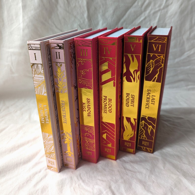 Vampire Academy Full Set: Rebound Special Edition, Handmade, Foil Cover ...