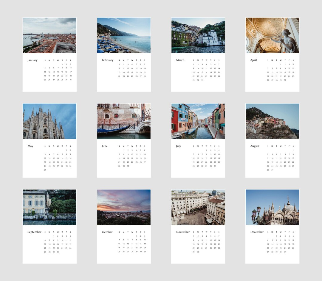 DESK CALENDAR // 2026 ITALY - Etsy
