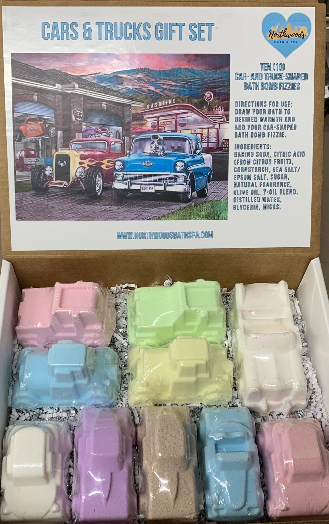 Large Cars & Trucks 10-pack Bath Bomb Gift Set for Kids - Etsy