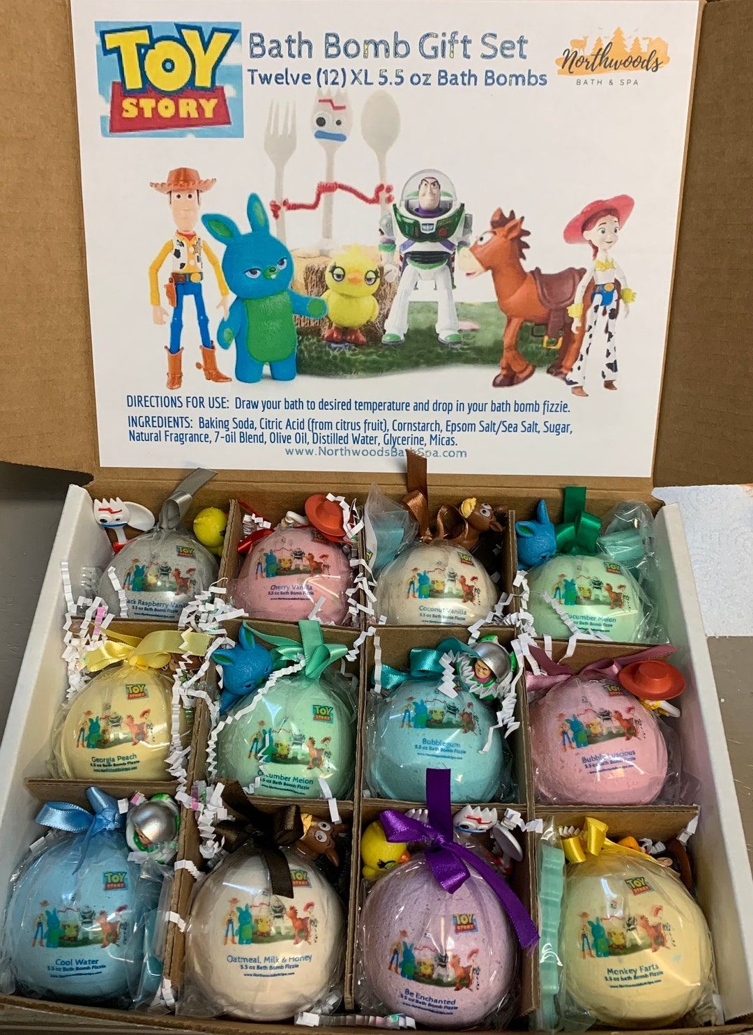 Large Toy Story 2 XL 5.5 Oz 12-pack Bath Bomb Gift Set for Kids - Etsy