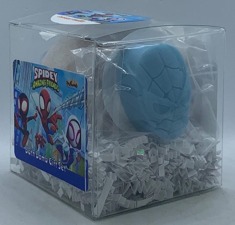 Spidey Bath Bomb Set – XL 6oz, Surprise Toy Inside - Etsy