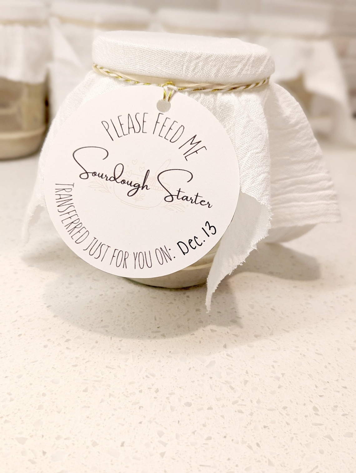 Sourdough Starter Gift Tag DIGITAL DOWNLOAD - Etsy