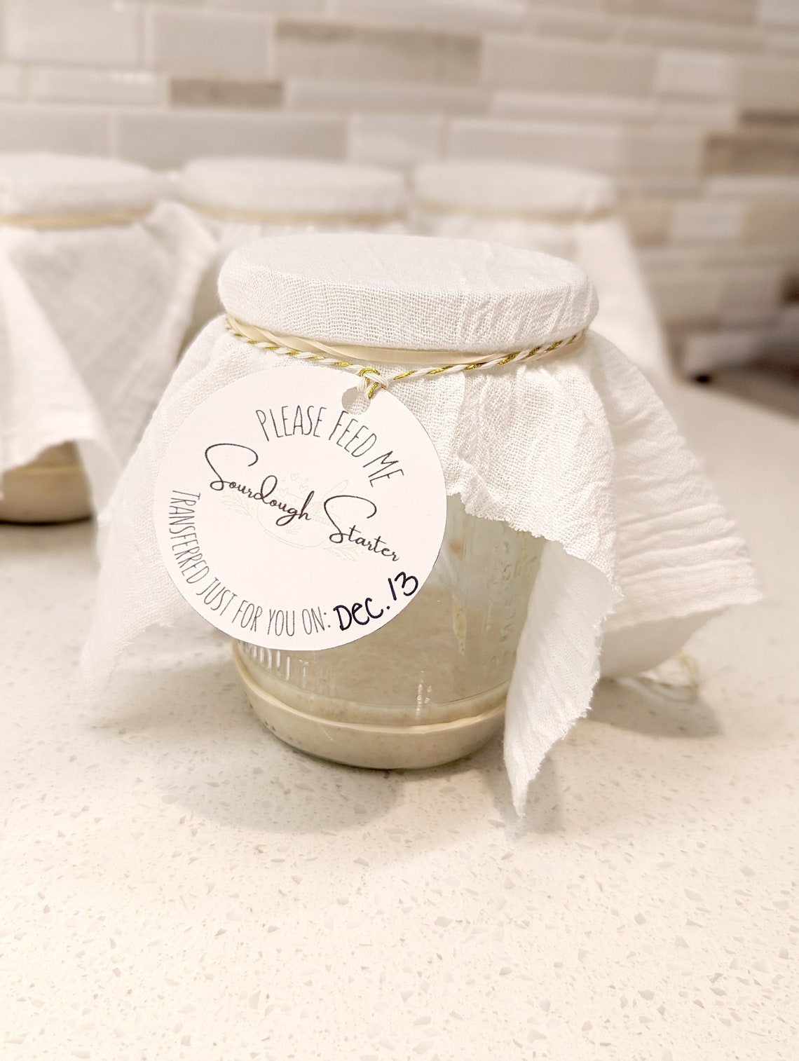Sourdough Starter Gift Tag DIGITAL DOWNLOAD - Etsy