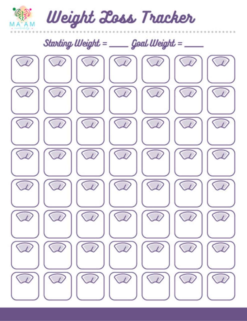 Weight Loss Tracker - Etsy