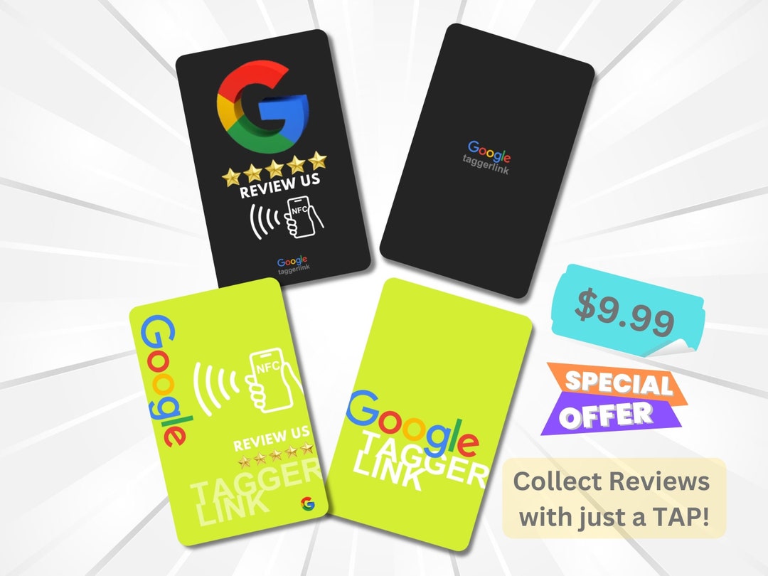 Google Review NFC Tap Cards - Etsy