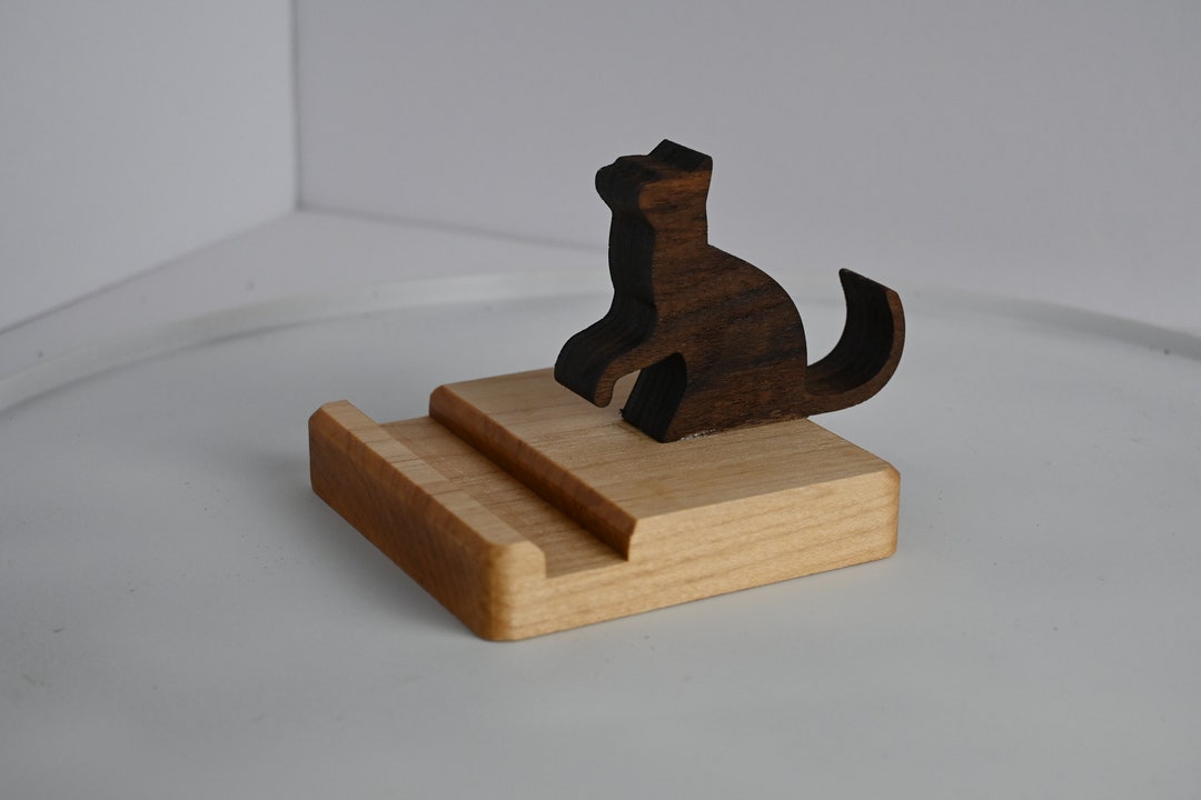 Hand Made Phone Holder, Phones Base, Cat Phone Stand - Etsy