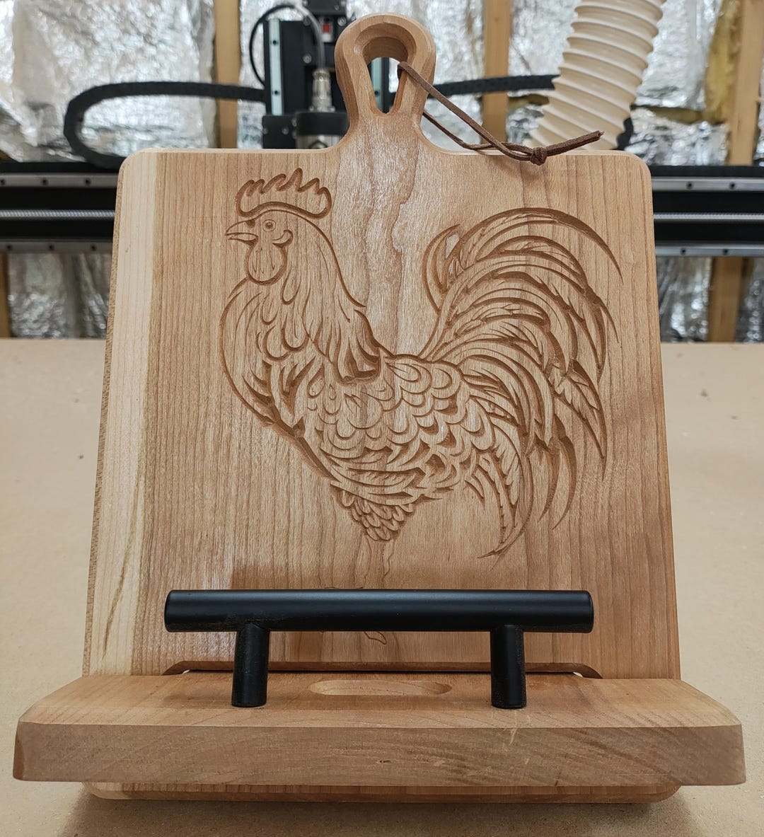 Cookbook Stand, Rooster Tablet Stand | Wood Cook Book, Recipe, Ipad ...