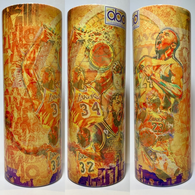 Lakers Legends Collage - Digital Download Tumbler Wrap for 20oz Tumbler ...