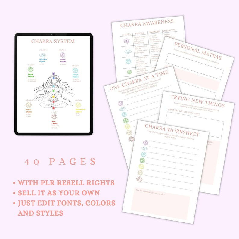 Chakra Planner Chakra Crystal Journal Meditation and Mindfulness ...