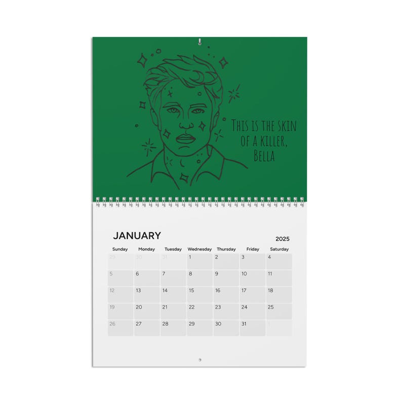 Hand-drawn, Twilight Calendar 2025, Funny Calendar Design, Twilight ...
