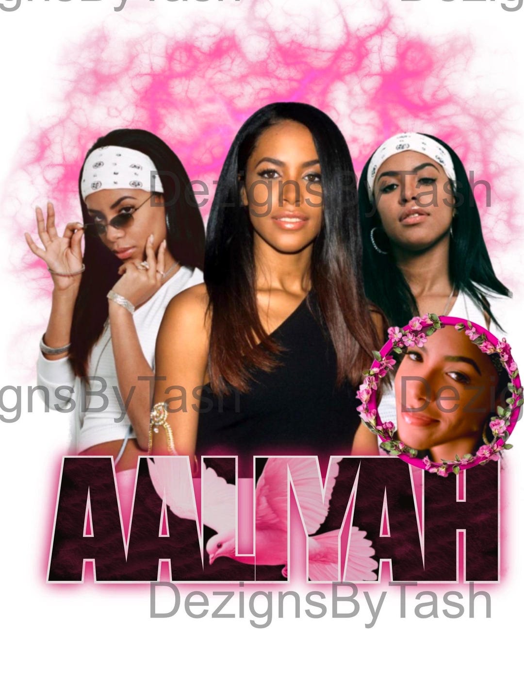 Aaliyah PNG Digital Download, High Quality R and B Legend Artwork for ...