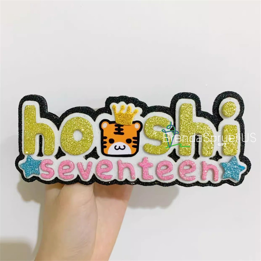Cute Seventeen Lightstick Deco,hoshi/dino Name Tag,k-pop SVT Member ...