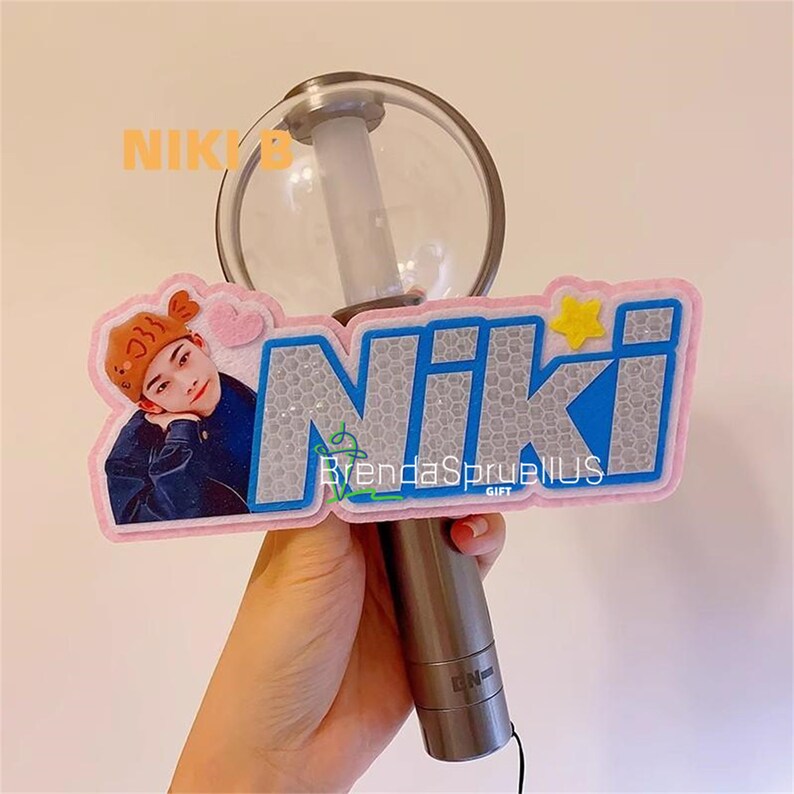 Enhypen Lightstick Deco,lightstick Name Tag Enhypen Niki Name Tag,k-pop ...