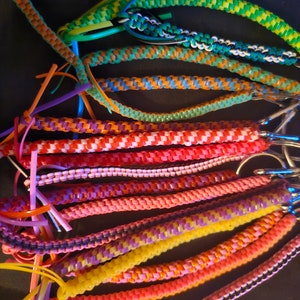 Custom 2 String Method Plastic Lanyard Boondoggle Gimp Lacing Rexlace ...