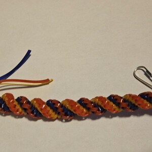 Red Blue Yellow Spiral Rexlace Boondoggle Gimp Lacing Plastic String Lanyard Keychain - Etsy