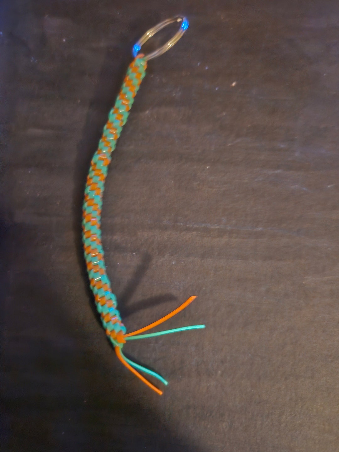 Orange Green Spiral Rexlace Boondoggle Gimp Lacing Plastic String ...