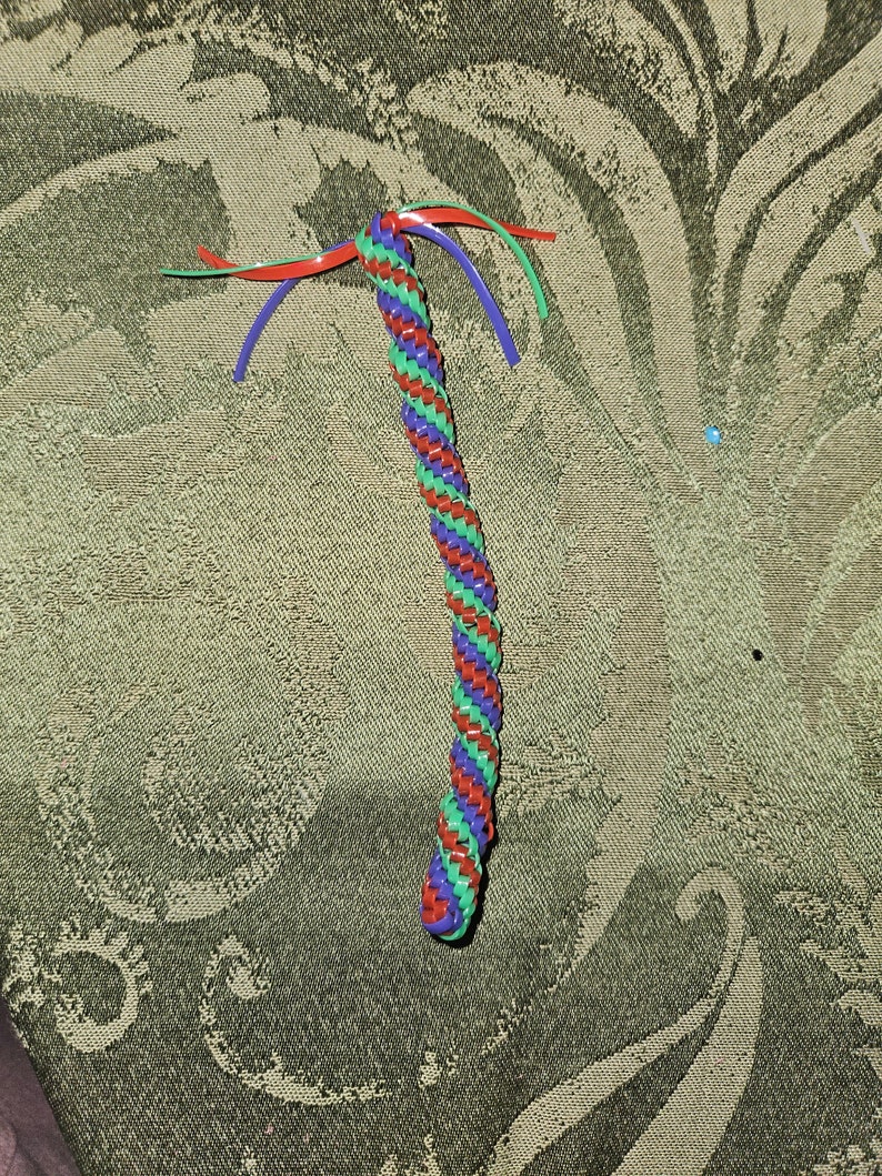 Green Red Blue Spiral Rexlace Boondoggle Gimp Lacing Plastic String Lanyard Keychain - Etsy