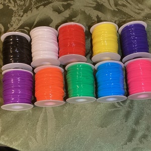 Custom 3 Sting Method Plastic Lanyard Gimp Boondoggle Lacing Rexlace ...