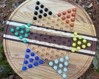 Chinese Checkers Board Plans DIY, Plywood, Wood Marbles, Stain ...