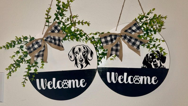 Personalized Pet Wall/door Hanger/pet Welcome Sign/ Dog Door Wreath ...