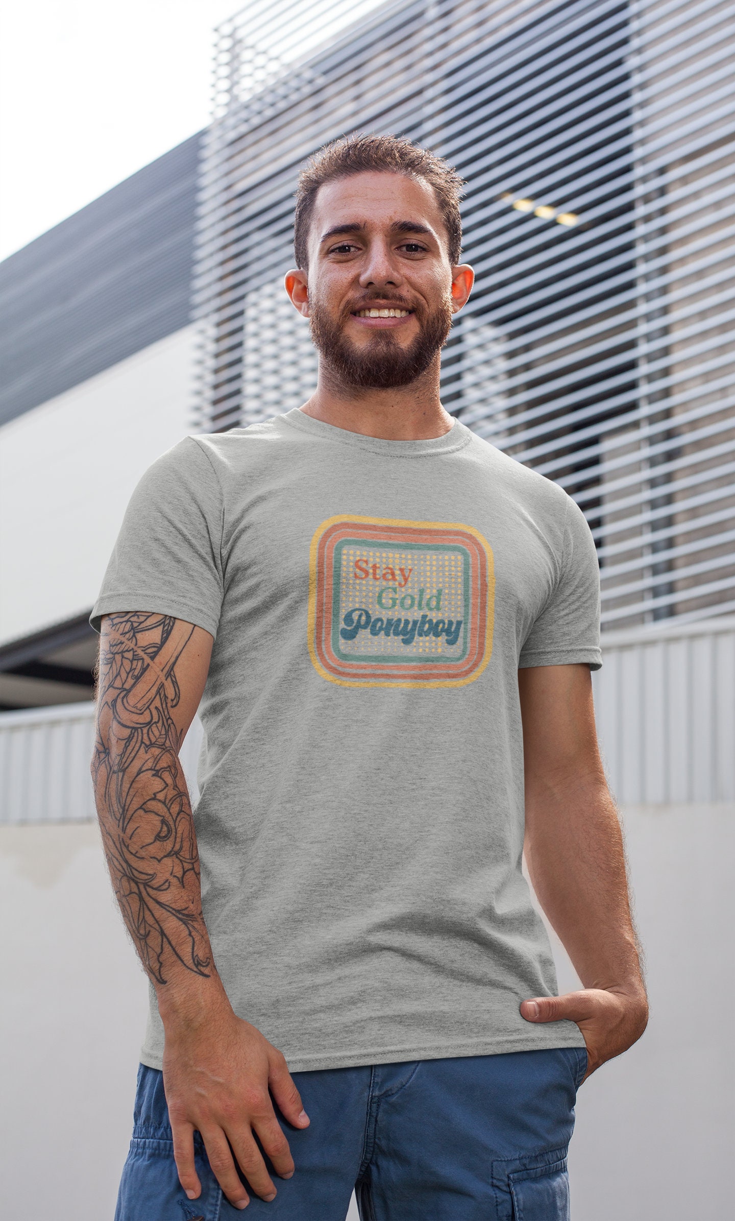 Vintage Style 'stay Gold, Ponyboy' T-shirt: Retro Outsiders-inspired Tee, Classic Quote Shirt ...