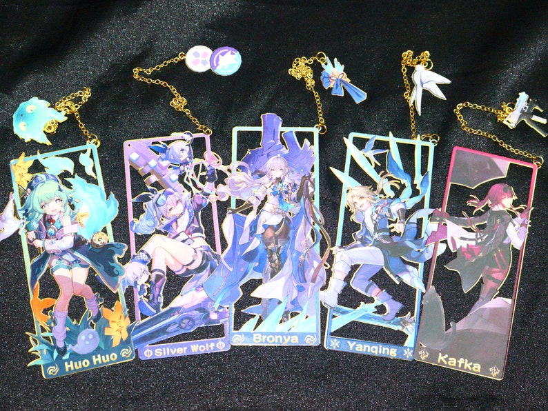 Honkai Star Rail Metal Bookmark Star Rail Character Bookmark Jingliu ...